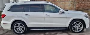 White Mercedes-Benz GLS 550 2017 in Siauliai, with an engine capacity of 4.66 L and mileage of 215 thousand km for 24000 €, photo 6 on AUTOMOTO.COM.LV