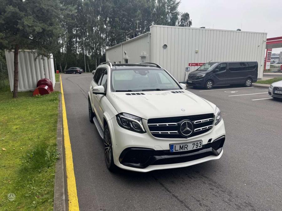 Balts Mercedes-Benz GLS 550 2017 Kauņa, ar dzinēja tilpumu 4.66 L un nobraukumu 334 tūkst. km par 23000 €, foto 3 vietnē AUTOMOTO.COM.LV
