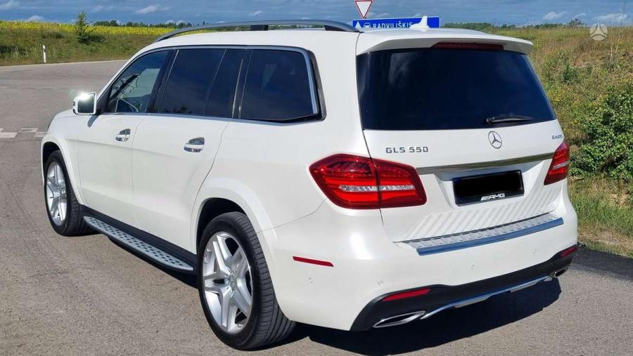 Белый Мерседес GLS 550 2017 в Шяуляй, объемом двигателя 4.66 л и пробегом 227 тыс. км за 21000 €, фото 5 на AUTOMOTO.COM.LV