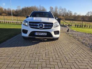White Mercedes-Benz GLS 550 2018 in Radviliskis, with an engine capacity of 4.70 L and mileage of 105 thousand km for 30999 €, photo  on AUTOMOTO.COM.LV