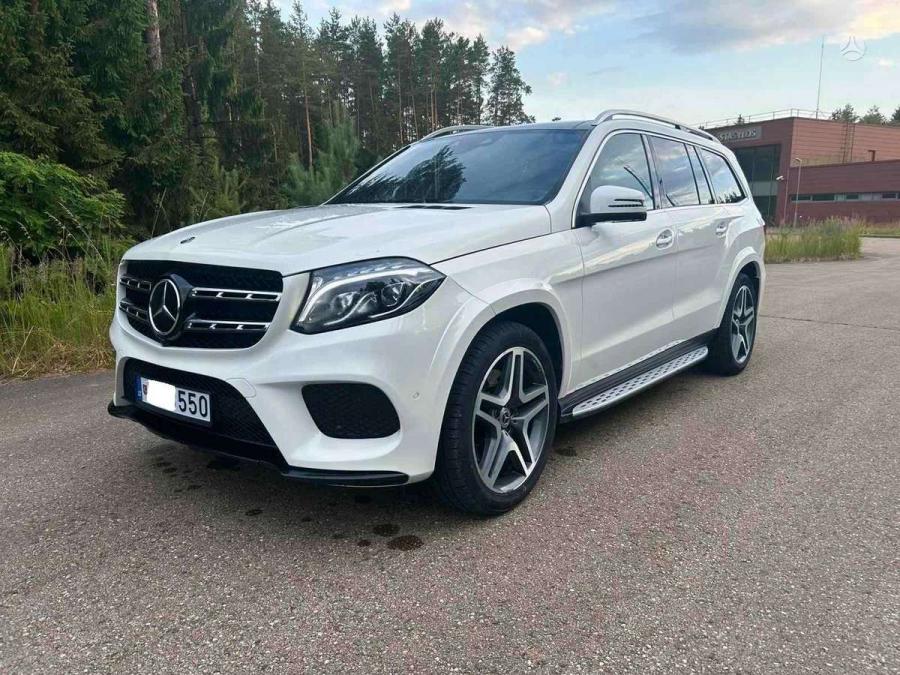 Balts Mercedes-Benz GLS 550 2018 Viļņa, ar dzinēja tilpumu 4.70 L un nobraukumu 93 tūkst. km par 25550 €, foto 6 vietnē AUTOMOTO.COM.LV
