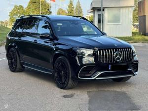 Black Mercedes-Benz gls-580 2021 in Jonava, with an engine capacity of 3.98 L and mileage of 146 thousand km for 69999 €, photo 13 on AUTOMOTO.COM.LV