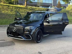 Black Mercedes-Benz gls-580 2021 in Jonava, with an engine capacity of 3.98 L and mileage of 146 thousand km for 69999 €, photo 15 on AUTOMOTO.COM.LV