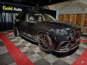 Black Mercedes-Benz gls-580 2021 in Vilnius, with an engine capacity of 3.98 L and mileage of 90 thousand km for 80000 €, photo 3 on AUTOMOTO.COM.LV