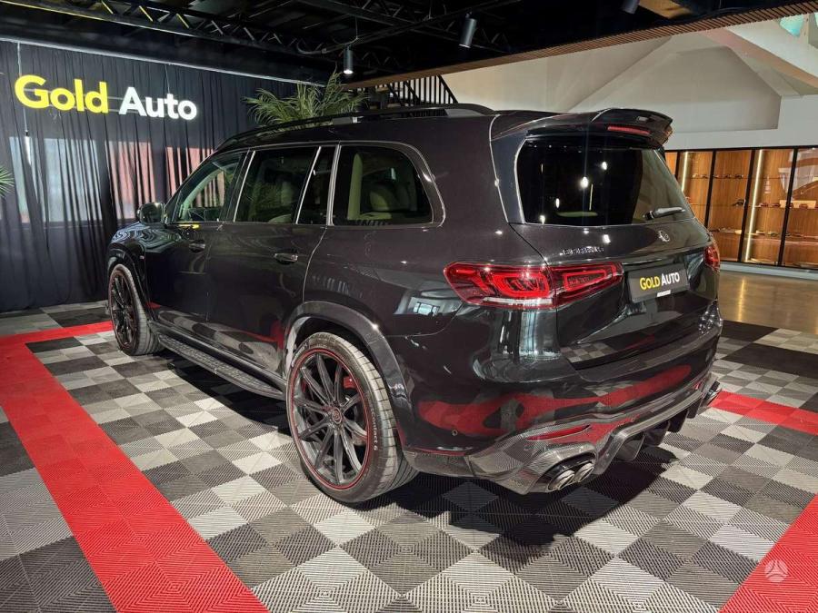 Black Mercedes-Benz gls-580 2021 in Vilnius, with an engine capacity of 3.98 L and mileage of 90 thousand km for 80000 €, photo 7 on AUTOMOTO.COM.LV