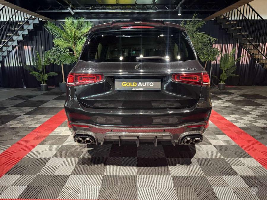 Black Mercedes-Benz gls-580 2021 in Vilnius, with an engine capacity of 3.98 L and mileage of 90 thousand km for 80000 €, photo 8 on AUTOMOTO.COM.LV