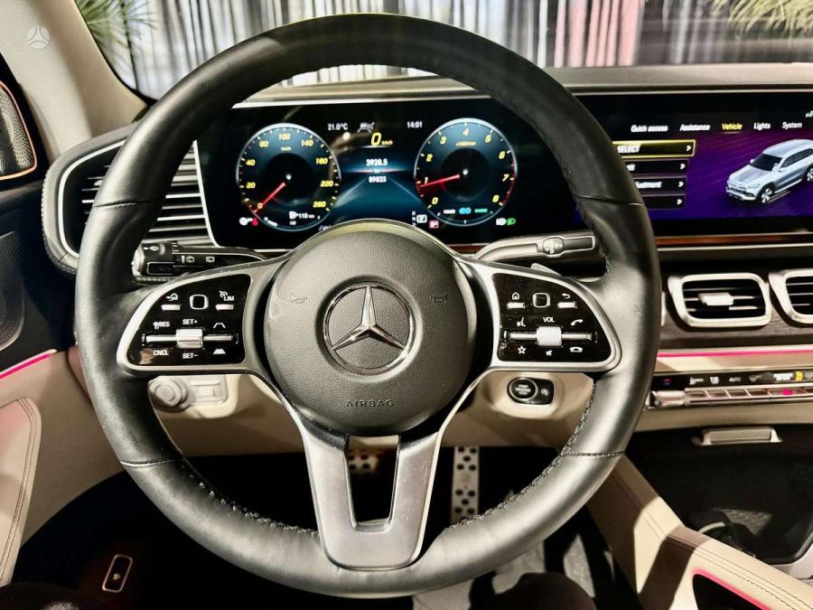 Black Mercedes-Benz gls-580 2021 in Vilnius, with an engine capacity of 3.98 L and mileage of 90 thousand km for 80000 €, photo 47 on AUTOMOTO.COM.LV