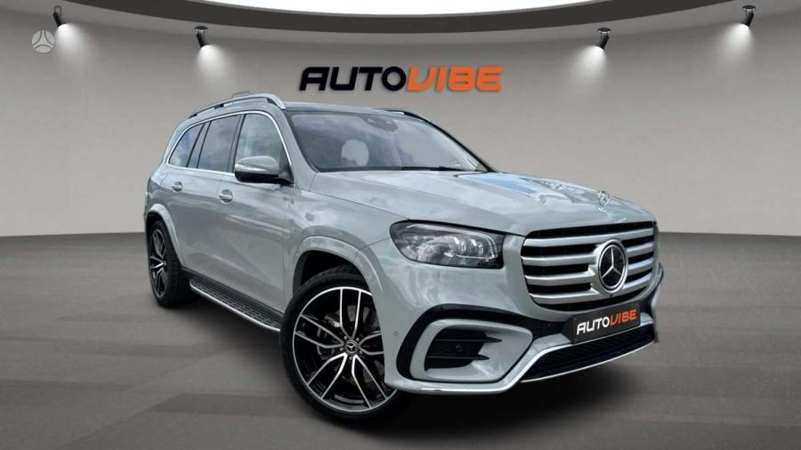 Pelēks Mercedes-Benz gls-580 2024 Viļņa, ar dzinēja tilpumu 4.00 L un nobraukumu 71 tūkst. km par 97777 €, foto 3 vietnē AUTOMOTO.COM.LV