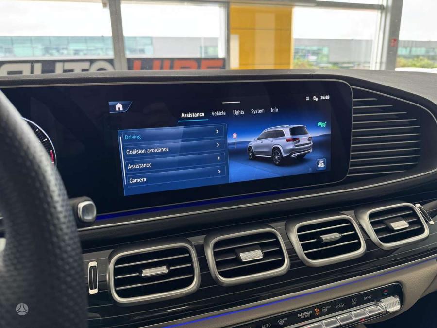 Pelēks Mercedes-Benz gls-580 2024 Viļņa, ar dzinēja tilpumu 4.00 L un nobraukumu 71 tūkst. km par 97777 €, foto 37 vietnē AUTOMOTO.COM.LV