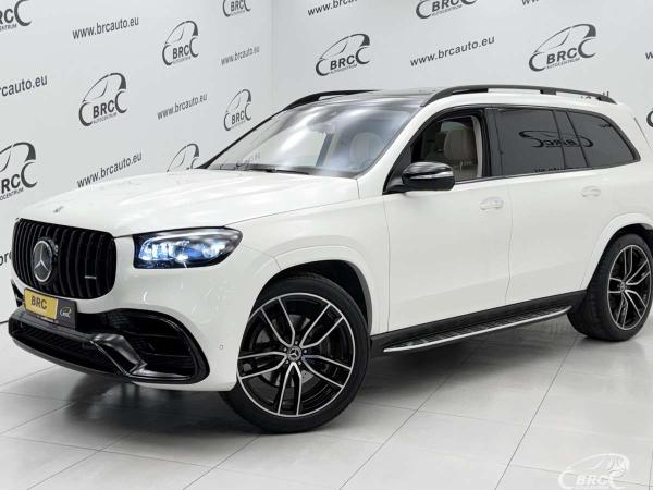 Белый Мерседес gls-580 2020 в Вильнюс, объемом двигателя 3.98 л и пробегом 109 тыс. км за 64900 €, фото 1 на AUTOMOTO.COM.LV