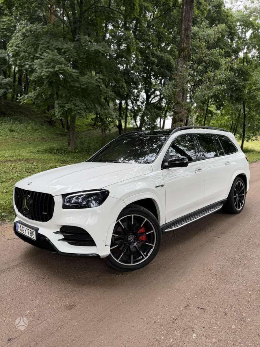 Белый Мерседес gls-580 2021 в Вильнюс, объемом двигателя 4.00 л и пробегом 85 тыс. км за 67000 €, фото 4 на AUTOMOTO.COM.LV