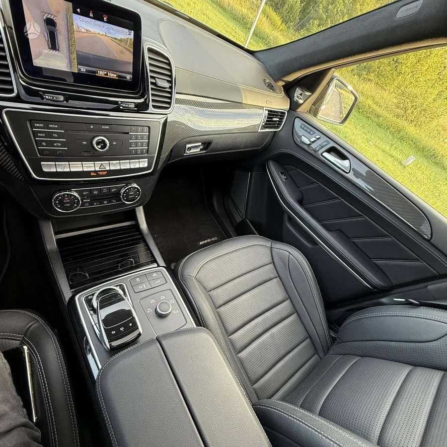 Black Mercedes-Benz GLS 63 AMG 2017 in Vilnius, with an engine capacity of 0.00 L and mileage of 293 thousand km for 32400 €, photo 14 on AUTOMOTO.COM.LV