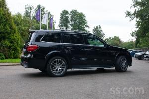 Black Mercedes-Benz GLS 63 AMG 2019 in Riga, with an engine capacity of 5.50 L and mileage of 94 thousand km for 59000 €, photo 5 on AUTOMOTO.COM.LV