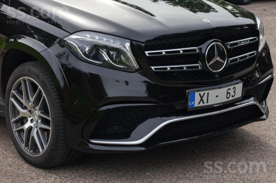 Black Mercedes-Benz GLS 63 AMG 2019 in Riga, with an engine capacity of 5.50 L and mileage of 94 thousand km for 59000 €, photo 14 on AUTOMOTO.COM.LV