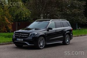 Melns Mercedes-Benz GLS 63 AMG 2019 Rīga, ar dzinēja tilpumu 5.50 L un nobraukumu 94 tūkst. km par 59000 €, foto  vietnē AUTOMOTO.COM.LV