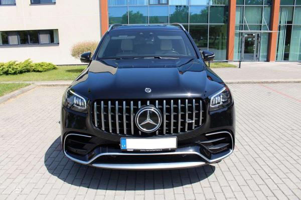 Black Mercedes-Benz GLS 63 AMG 2021 in Klaipeda, with an engine capacity of 3.98 L and mileage of 112 thousand km for 82900 €, photo 10 on AUTOMOTO.COM.LV