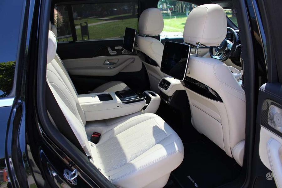 Черный Мерседес GLS 63 AMG 2021 в Клайпеда, объемом двигателя 3.98 л и пробегом 112 тыс. км за 82900 €, фото 19 на AUTOMOTO.COM.LV