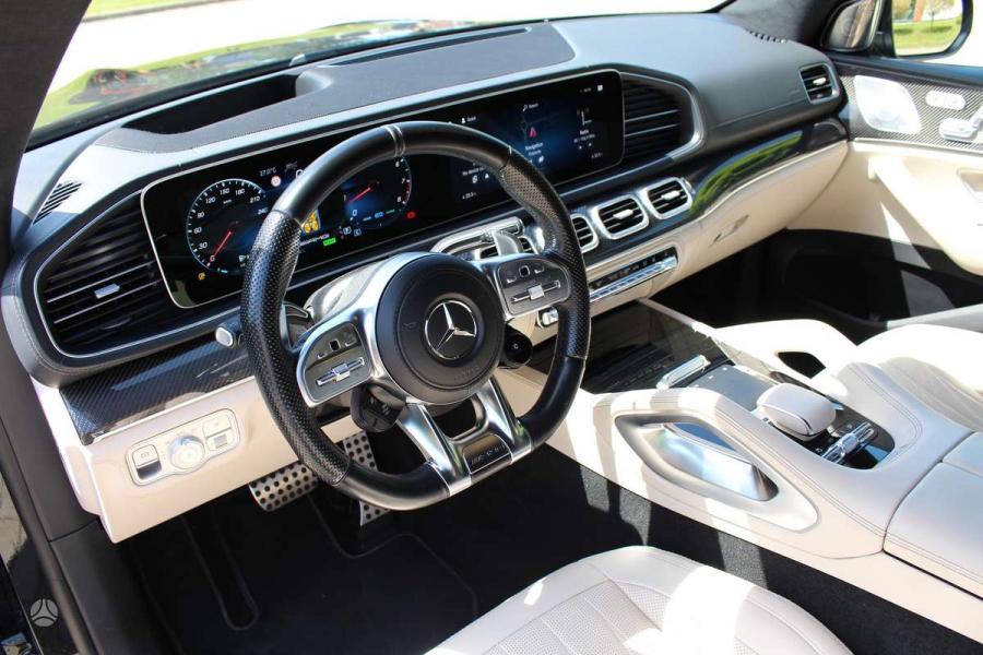 Черный Мерседес GLS 63 AMG 2021 в Клайпеда, объемом двигателя 3.98 л и пробегом 112 тыс. км за 82900 €, фото 33 на AUTOMOTO.COM.LV