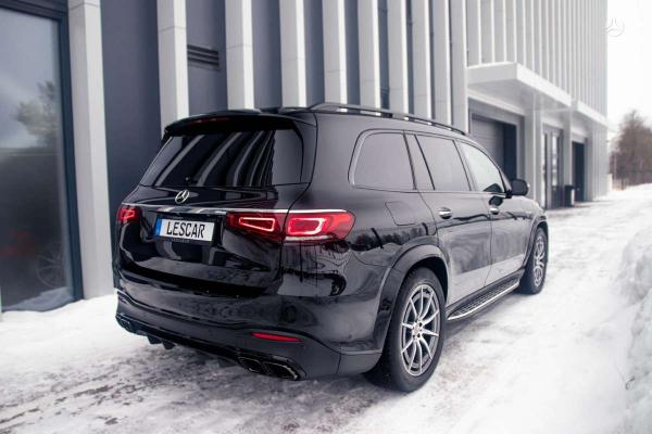 Black Mercedes-Benz GLS 63 AMG 2023 in Vilnius, with an engine capacity of 3.98 L and mileage of 80 thousand km for 97500 €, photo 4 on AUTOMOTO.COM.LV