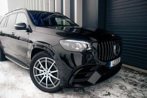 Melns Mercedes-Benz GLS 63 AMG 2023 Viļņa, ar dzinēja tilpumu 3.98 L un nobraukumu 80 tūkst. km par 97500 €, foto 7 vietnē AUTOMOTO.COM.LV