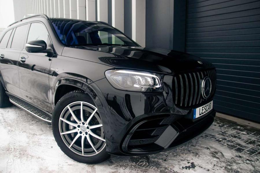 Melns Mercedes-Benz GLS 63 AMG 2023 Viļņa, ar dzinēja tilpumu 3.98 L un nobraukumu 80 tūkst. km par 97500 €, foto 7 vietnē AUTOMOTO.COM.LV