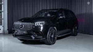 Черный Мерседес GLS 63 AMG 2023 в Вильнюс, объемом двигателя 3.98 л и пробегом 100 тыс. км за 87998 €, фото  на AUTOMOTO.COM.LV