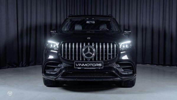 Melns Mercedes-Benz GLS 63 AMG 2023 Viļņa, ar dzinēja tilpumu 3.98 L un nobraukumu 100 tūkst. km par 87998 €, foto 2 vietnē AUTOMOTO.COM.LV