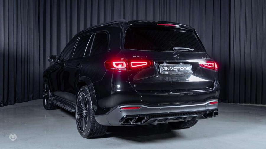 Черный Мерседес GLS 63 AMG 2023 в Вильнюс, объемом двигателя 3.98 л и пробегом 100 тыс. км за 87998 €, фото 7 на AUTOMOTO.COM.LV