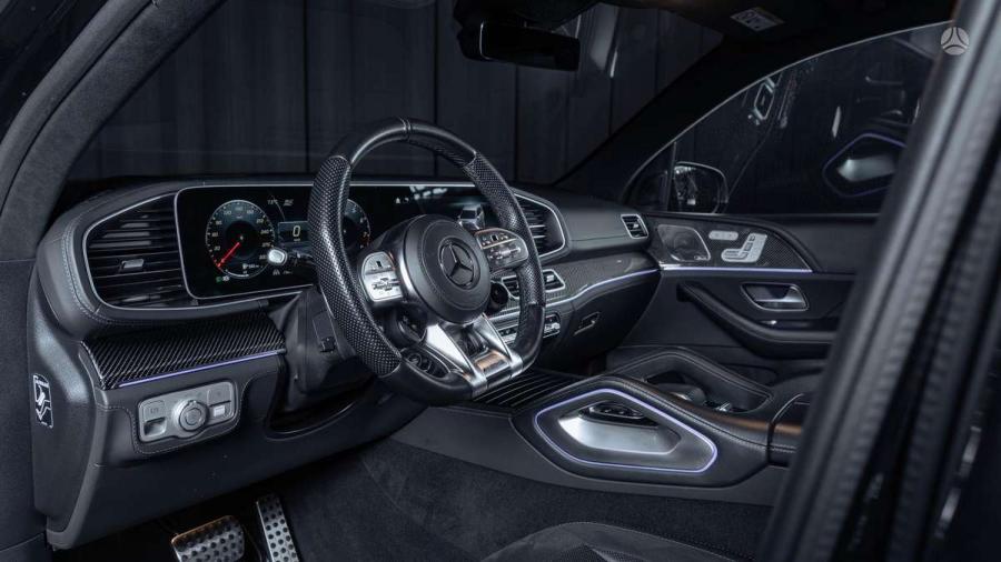 Черный Мерседес GLS 63 AMG 2023 в Вильнюс, объемом двигателя 3.98 л и пробегом 100 тыс. км за 87998 €, фото 12 на AUTOMOTO.COM.LV