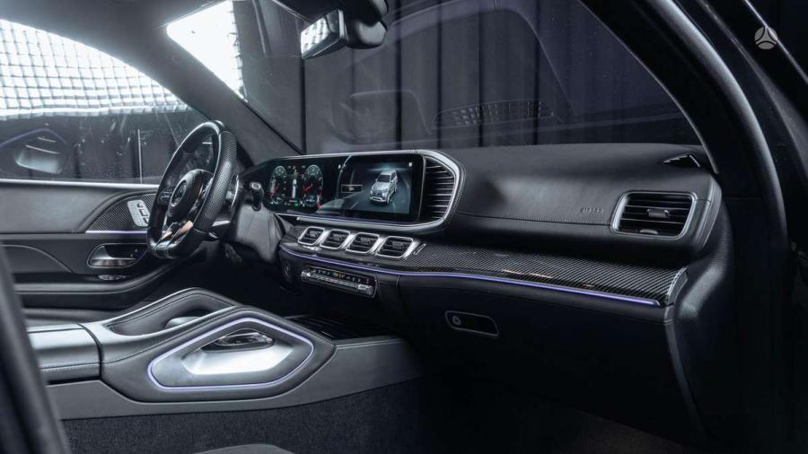 Черный Мерседес GLS 63 AMG 2023 в Вильнюс, объемом двигателя 3.98 л и пробегом 100 тыс. км за 87998 €, фото 22 на AUTOMOTO.COM.LV