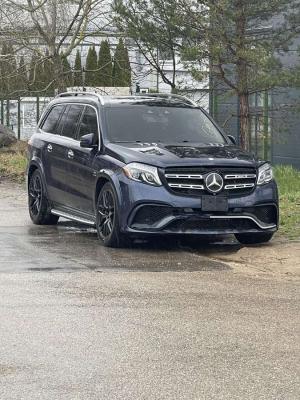 Zils Mercedes-Benz GLS 63 AMG 2017 Viļņa, ar dzinēja tilpumu 5.46 L un nobraukumu 170 tūkst. km par 15550 €, foto  vietnē AUTOMOTO.COM.LV