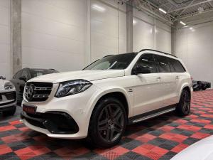 Белый Мерседес GLS 63 AMG 2016 в Вильнюс, объемом двигателя 5.46 л и пробегом 135 тыс. км за 29990 €, фото  на AUTOMOTO.COM.LV