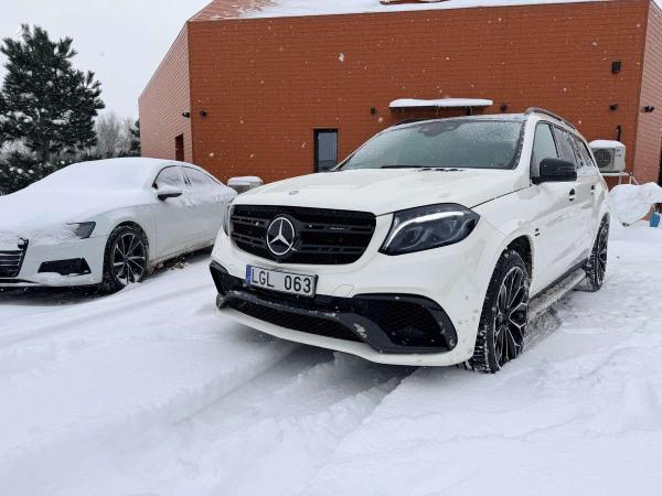 Balts Mercedes-Benz GLS 63 AMG 2017 Kauņa, ar dzinēja tilpumu 5.50 L un nobraukumu 200 tūkst. km par 35000 €, foto 3 vietnē AUTOMOTO.COM.LV
