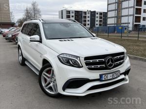 Balts Mercedes-Benz GLS 63 AMG 2017 Jelgava, ar dzinēja tilpumu 5.50 L un nobraukumu 125 tūkst. km par 53500 €, foto  vietnē AUTOMOTO.COM.LV