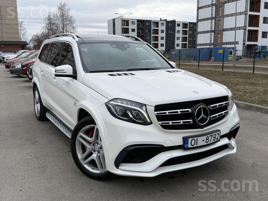 Balts Mercedes-Benz GLS 63 AMG 2017 Jelgava, ar dzinēja tilpumu 5.50 L un nobraukumu 125 tūkst. km par 53500 €, foto 1 vietnē AUTOMOTO.COM.LV
