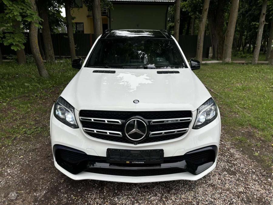 Balts Mercedes-Benz GLS 63 AMG 2017 Kauņa, ar dzinēja tilpumu 5.46 L un nobraukumu 148 tūkst. km par 35500 €, foto 10 vietnē AUTOMOTO.COM.LV