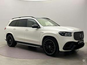 White Mercedes-Benz GLS 63 AMG 2021 in Panevezys, with an engine capacity of 3.98 L and mileage of 120 thousand km for 99990 €, photo 3 on AUTOMOTO.COM.LV