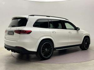 White Mercedes-Benz GLS 63 AMG 2021 in Panevezys, with an engine capacity of 3.98 L and mileage of 120 thousand km for 99990 €, photo 8 on AUTOMOTO.COM.LV