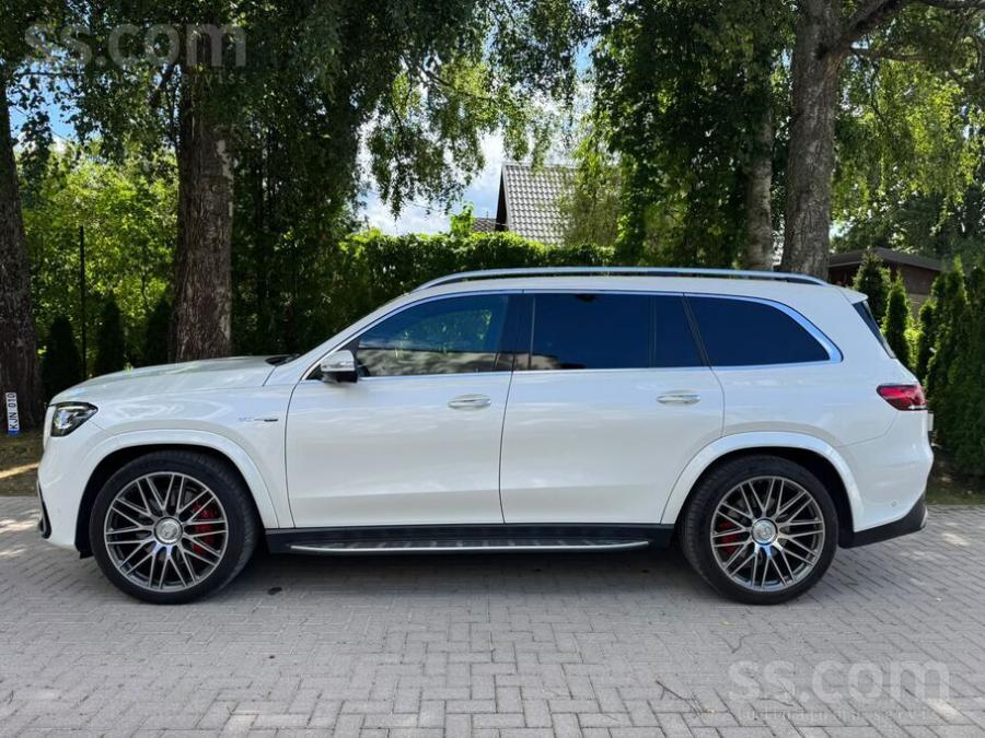 Balts Mercedes-Benz GLS 63 AMG 2021 Rīga, ar dzinēja tilpumu 4.00 L un nobraukumu 51 tūkst. km par 95000 €, foto 5 vietnē AUTOMOTO.COM.LV