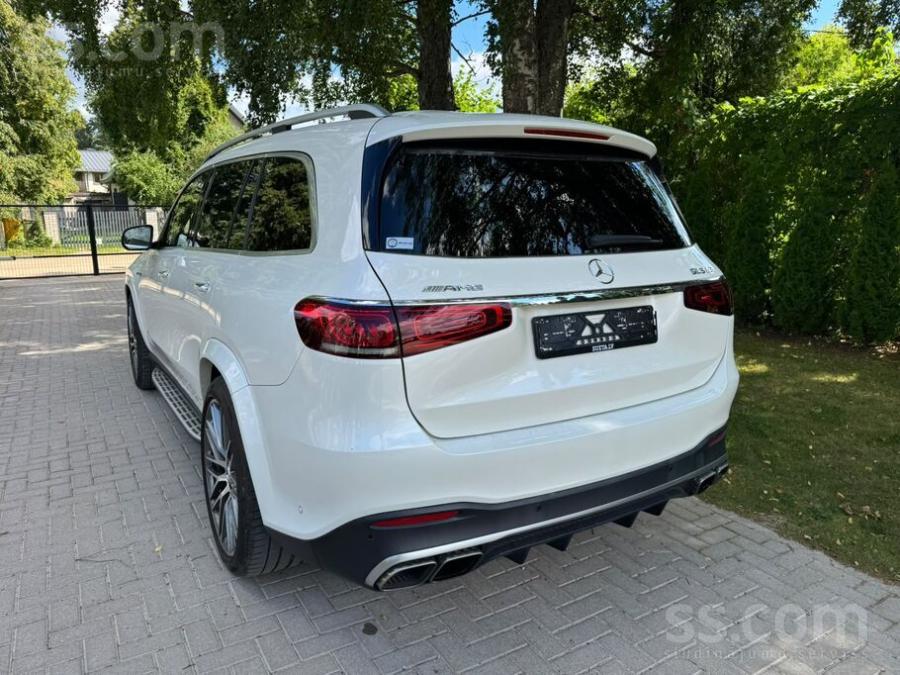 Balts Mercedes-Benz GLS 63 AMG 2021 Rīga, ar dzinēja tilpumu 4.00 L un nobraukumu 51 tūkst. km par 95000 €, foto 6 vietnē AUTOMOTO.COM.LV