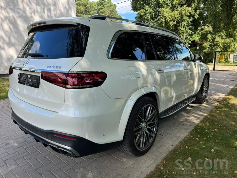 Balts Mercedes-Benz GLS 63 AMG 2021 Rīga, ar dzinēja tilpumu 4.00 L un nobraukumu 51 tūkst. km par 95000 €, foto 8 vietnē AUTOMOTO.COM.LV