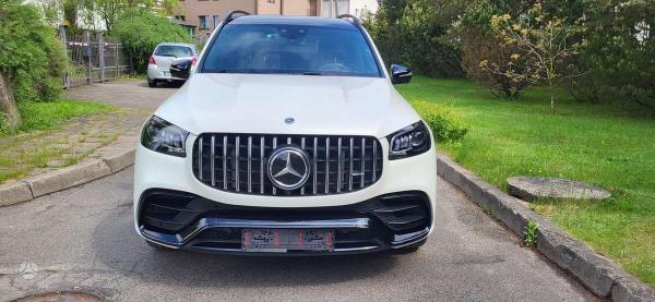White Mercedes-Benz GLS 63 AMG 2021 in Vilnius, with an engine capacity of 3.98 L and mileage of 80 thousand km for 83000 €, photo 4 on AUTOMOTO.COM.LV