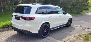 White Mercedes-Benz GLS 63 AMG 2021 in Vilnius, with an engine capacity of 3.98 L and mileage of 80 thousand km for 83000 €, photo 7 on AUTOMOTO.COM.LV