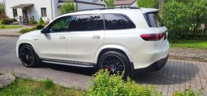White Mercedes-Benz GLS 63 AMG 2021 in Vilnius, with an engine capacity of 3.98 L and mileage of 80 thousand km for 83000 €, photo 9 on AUTOMOTO.COM.LV