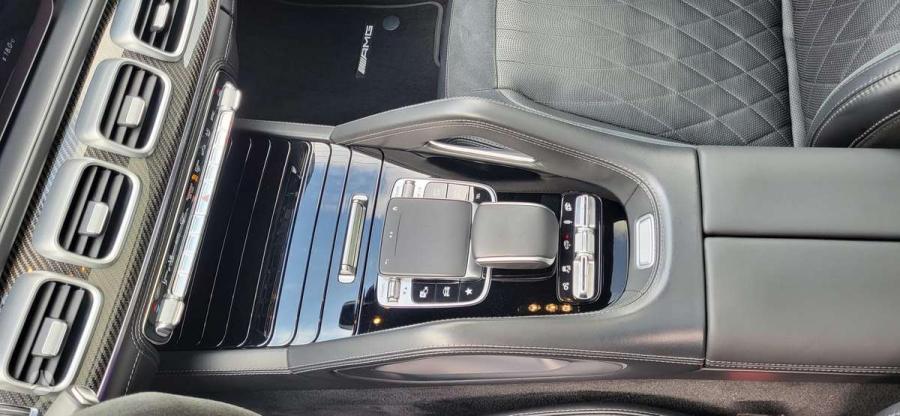 White Mercedes-Benz GLS 63 AMG 2021 in Vilnius, with an engine capacity of 3.98 L and mileage of 80 thousand km for 83000 €, photo 14 on AUTOMOTO.COM.LV