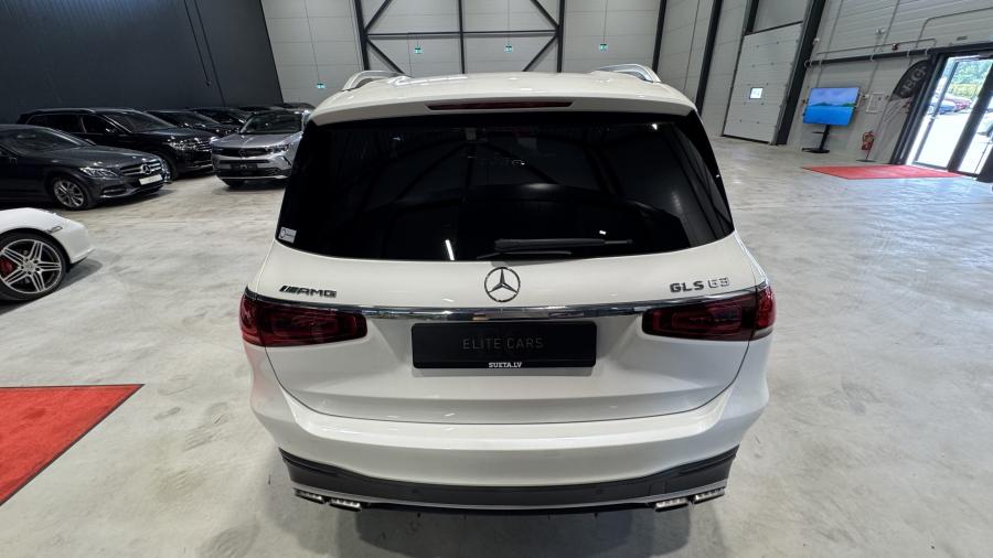 Белый Мерседес GLS 63 AMG 2021 в Рига, объемом двигателя 4.00 л и пробегом 51 тыс. км за 94990 €, фото 4 на AUTOMOTO.COM.LV