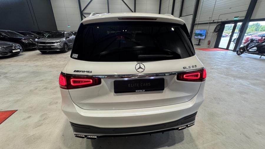 Белый Мерседес GLS 63 AMG 2021 в Рига, объемом двигателя 4.00 л и пробегом 51 тыс. км за 94990 €, фото 10 на AUTOMOTO.COM.LV
