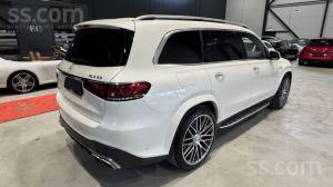 White Mercedes-Benz GLS 63 AMG 2021 in Riga, with an engine capacity of 4.00 L and mileage of 51 thousand km for 94990 €, photo 4 on AUTOMOTO.COM.LV