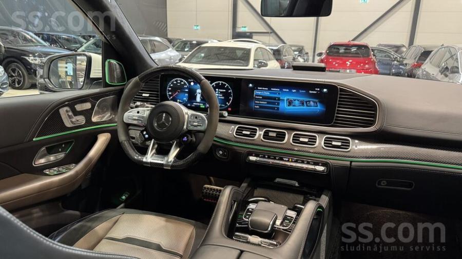 White Mercedes-Benz GLS 63 AMG 2021 in Riga, with an engine capacity of 4.00 L and mileage of 51 thousand km for 94990 €, photo 17 on AUTOMOTO.COM.LV