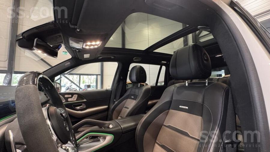 White Mercedes-Benz GLS 63 AMG 2021 in Riga, with an engine capacity of 4.00 L and mileage of 51 thousand km for 94990 €, photo 27 on AUTOMOTO.COM.LV